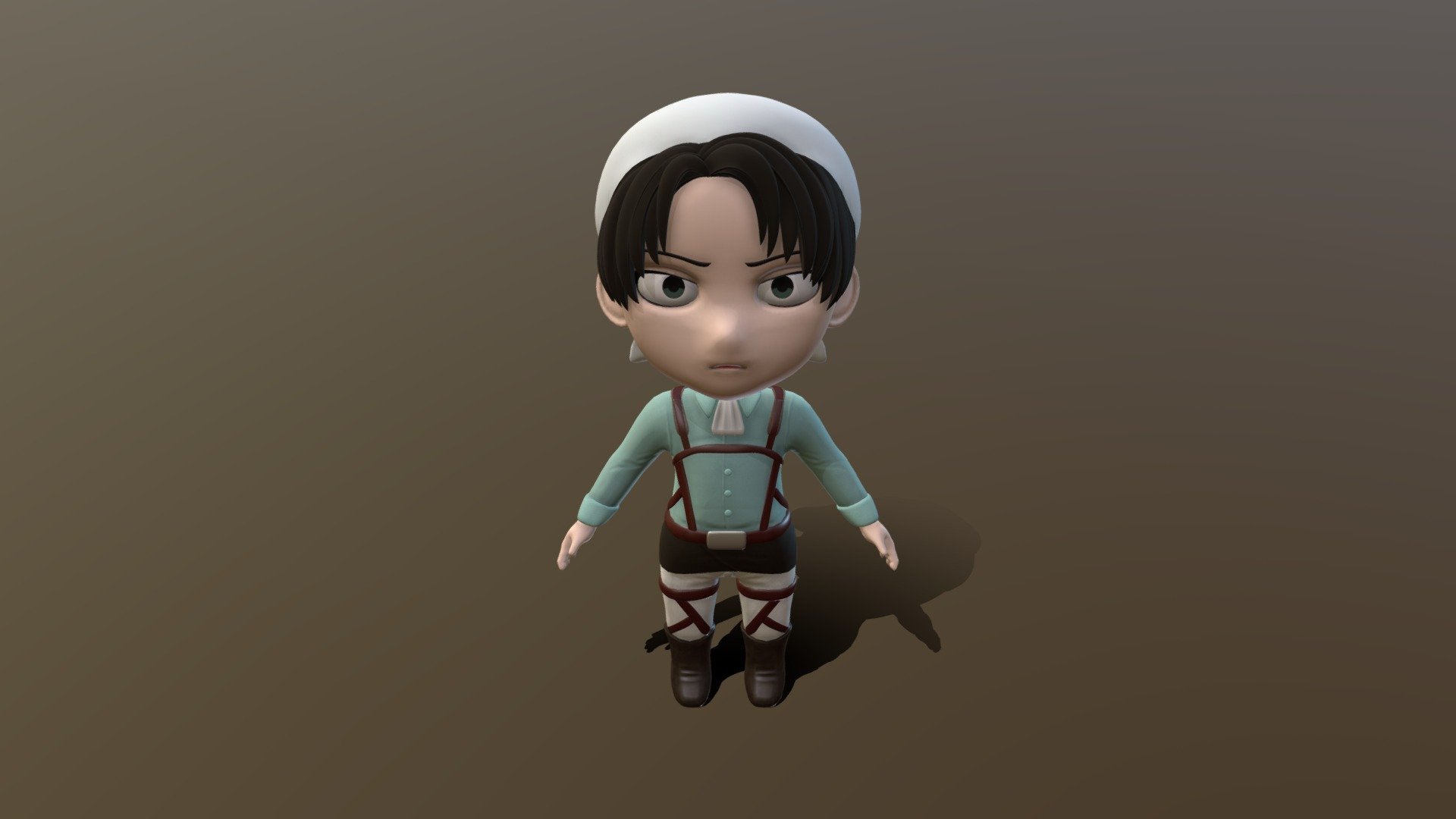 Levi (versão chibi) - final - 3D model by am.cl [a0a971f] - Sketchfab