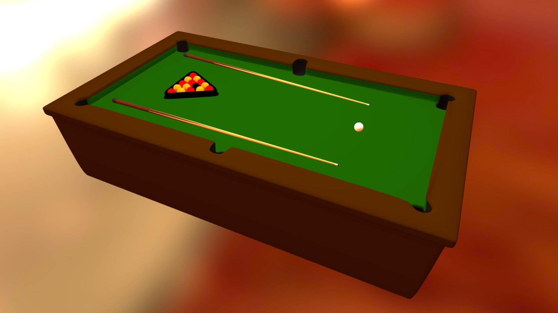 Pool Table - 3D model by AirBiscuit [a0ac946] - Sketchfab