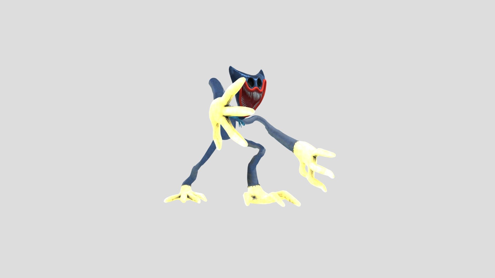Nightmare Huggy (Teaser 1) - Poppy Playtime CH 3 - Download Free 3D ...