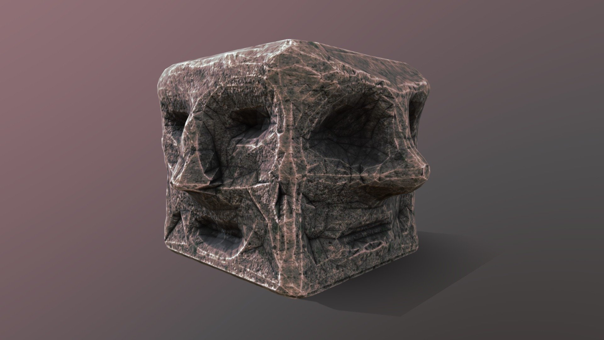 Stoneface Cube Ornament [Free Download] - Download Free 3D model by ...