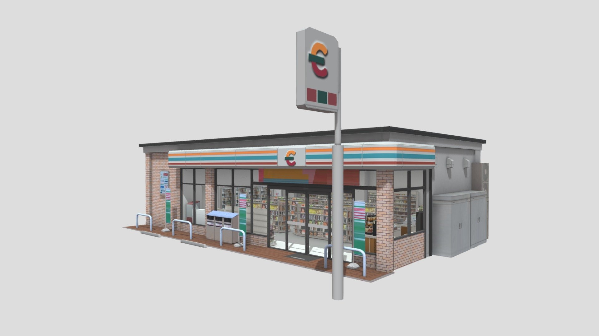 convenience store - 3D model by haioku-kun (@nagatacomic) [a0b008b ...