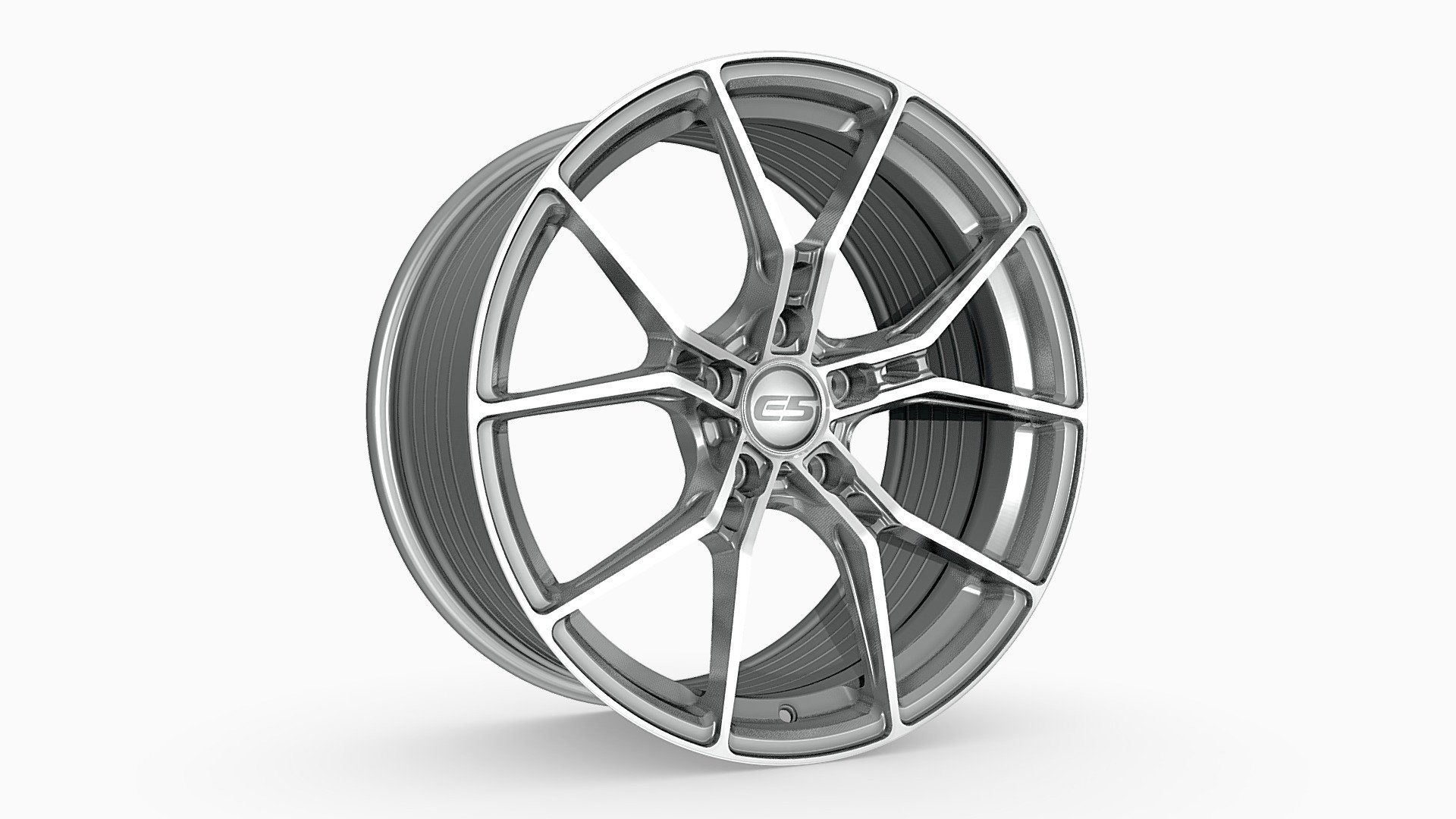 E5 Wheels - The Daytona - Titanium Brushed - 3D model by AutoSync ...
