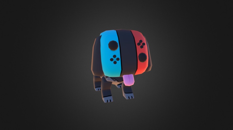 Nintendo Switch Dog - Switchy - 3D model by TheSimpleGameDev [a0b52c5 ...