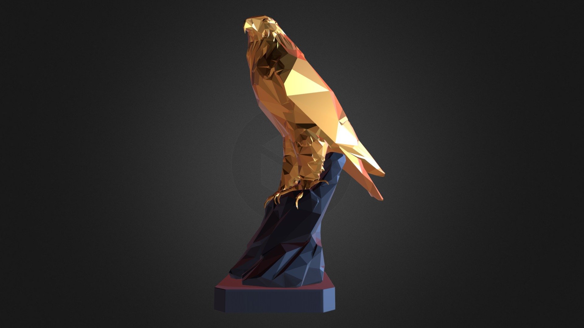 EAGLE LOWPOLY - Buy Royalty Free 3D model by DTA DESIGN STUDIO (@dtadesignstudio) [a0b7b8e ...
