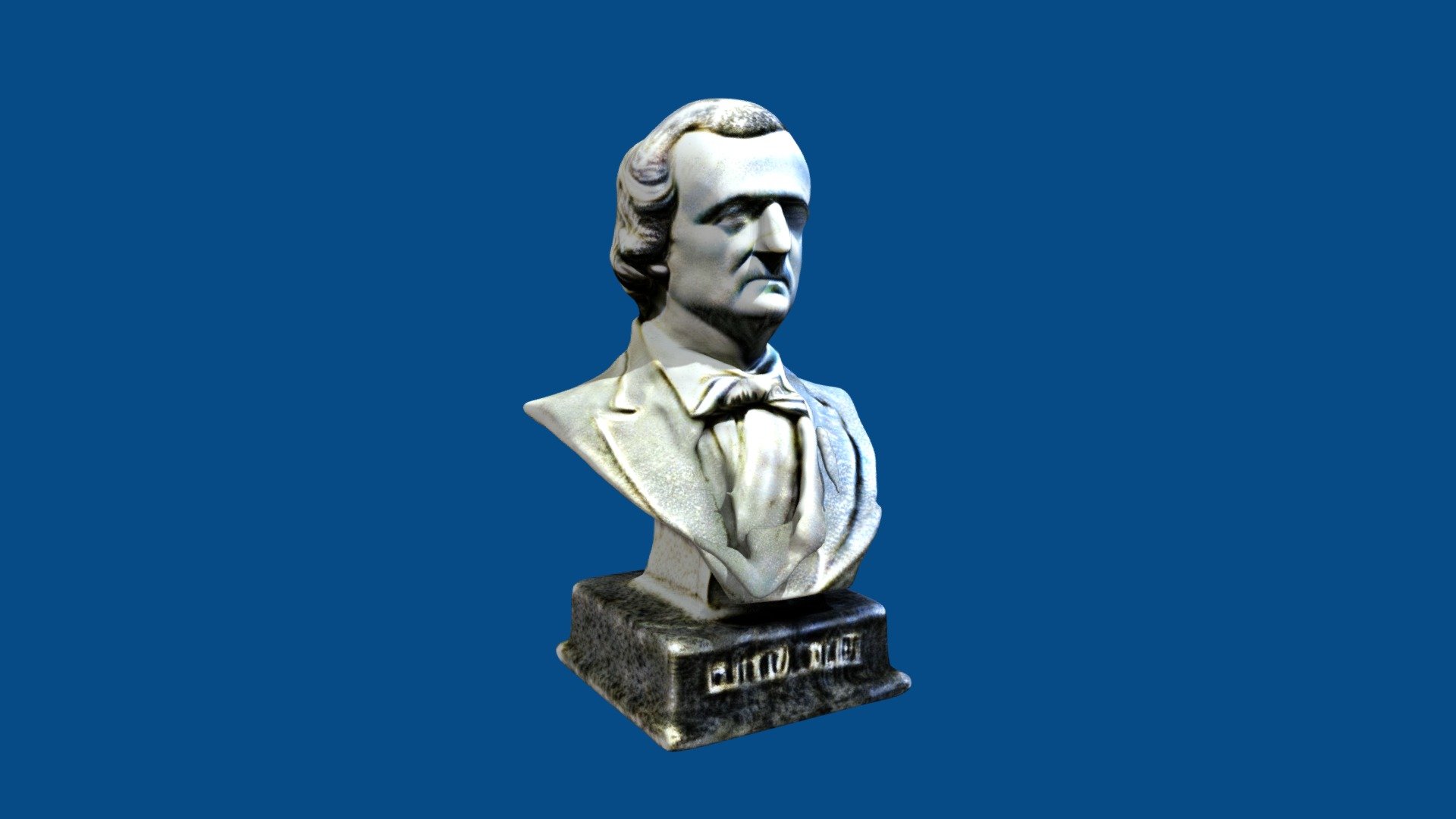 Edgar Allan Poe bust - Download Free 3D model by vicente betoret ...