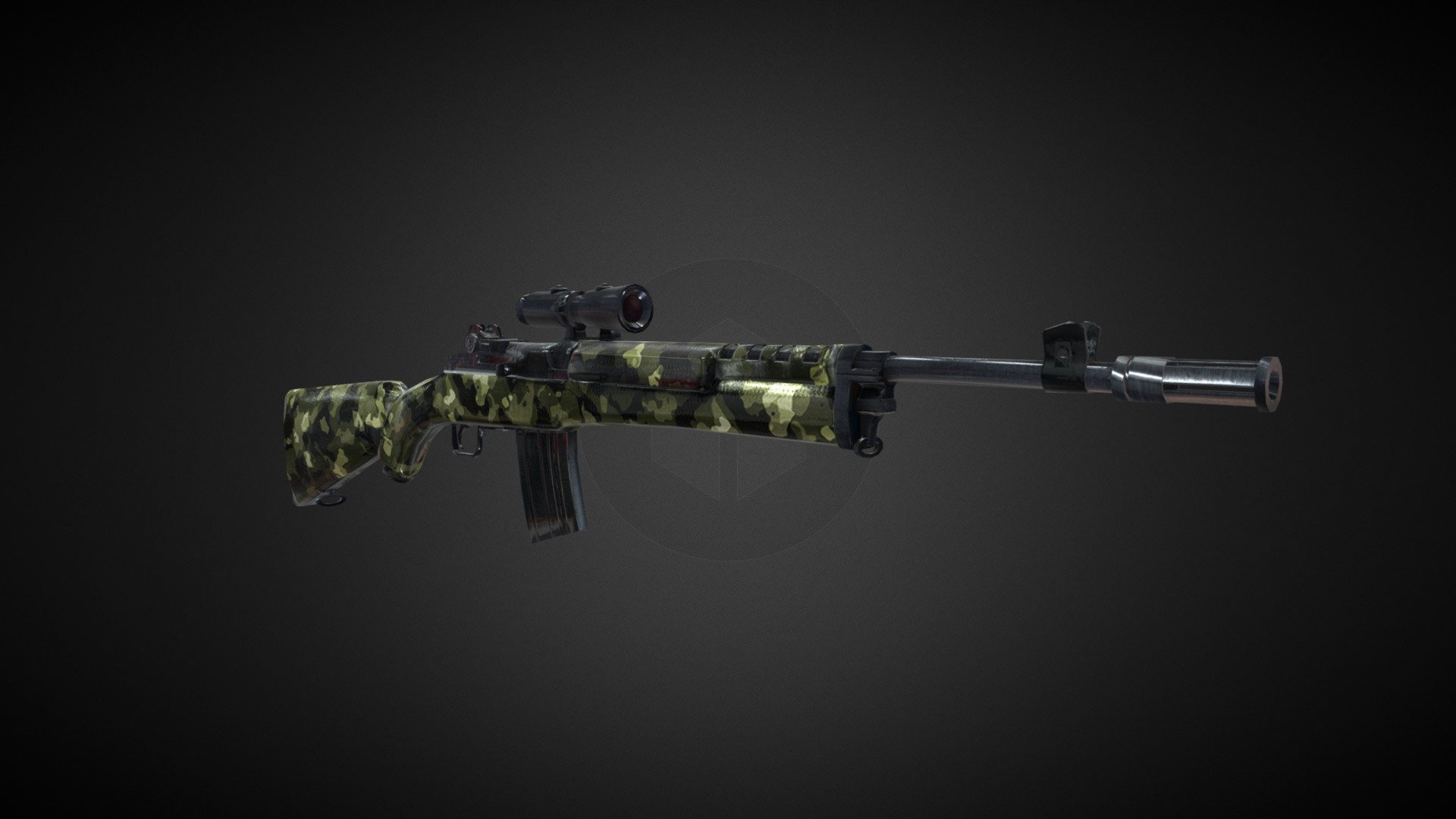 M14- Camo Skin - Game Ready - Buy Royalty Free 3D model by ...