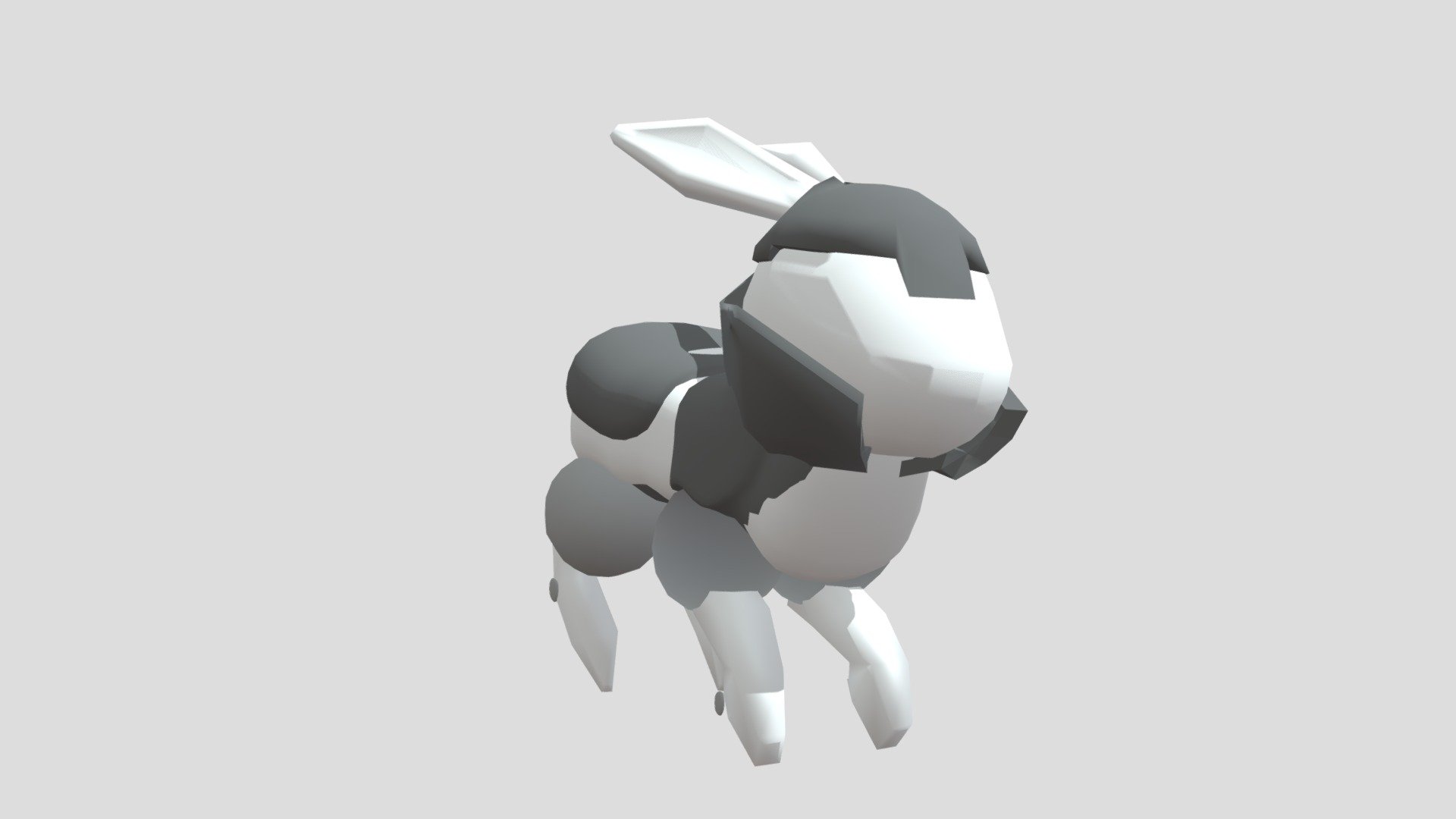 Rabbit Animation_1 - 3D model by Adam Fakla (@AdamPeterFakla) [a0bf40f ...