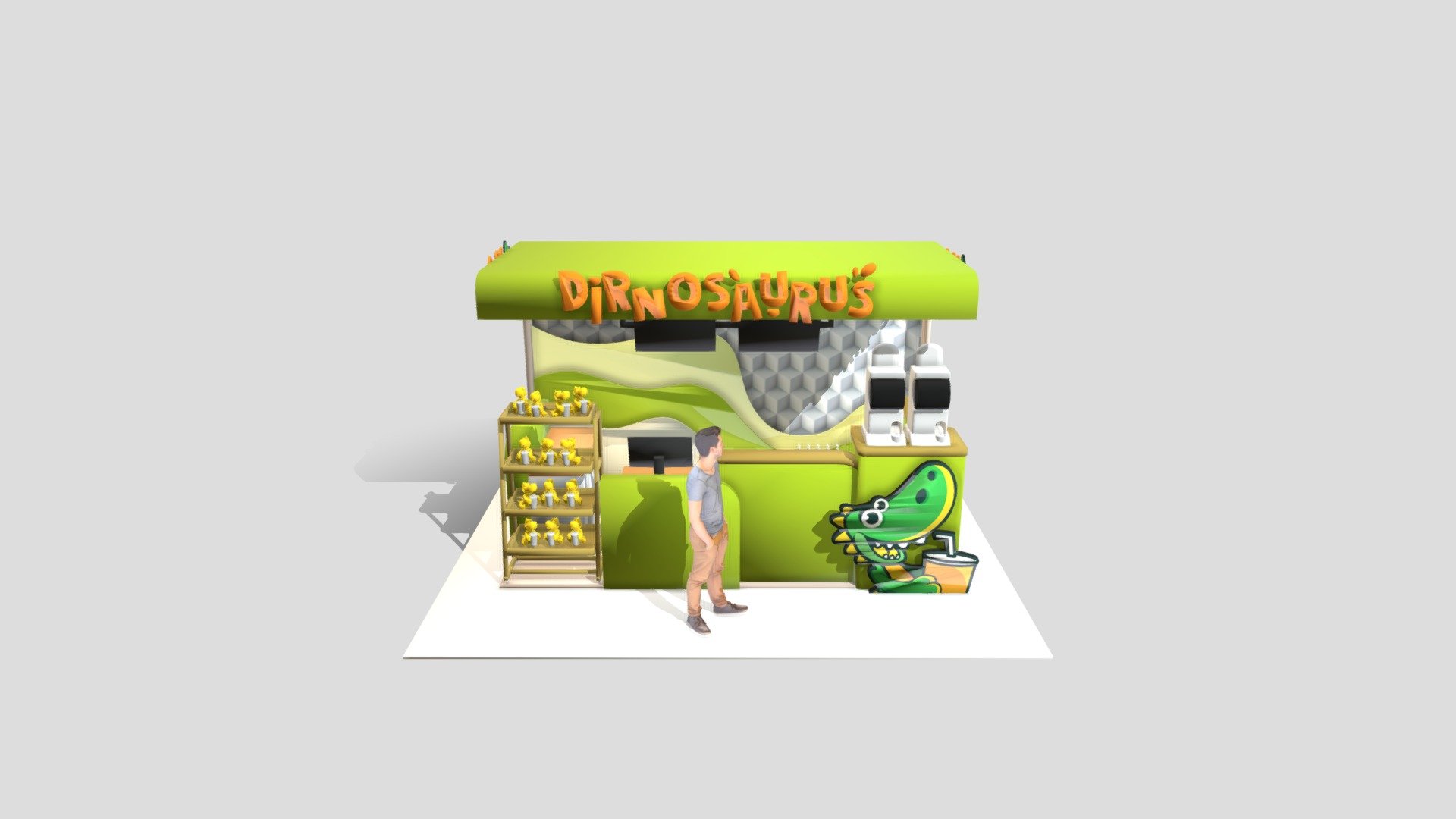 booth 1 - 3D model by dwiirawan [a0c0a4c] - Sketchfab