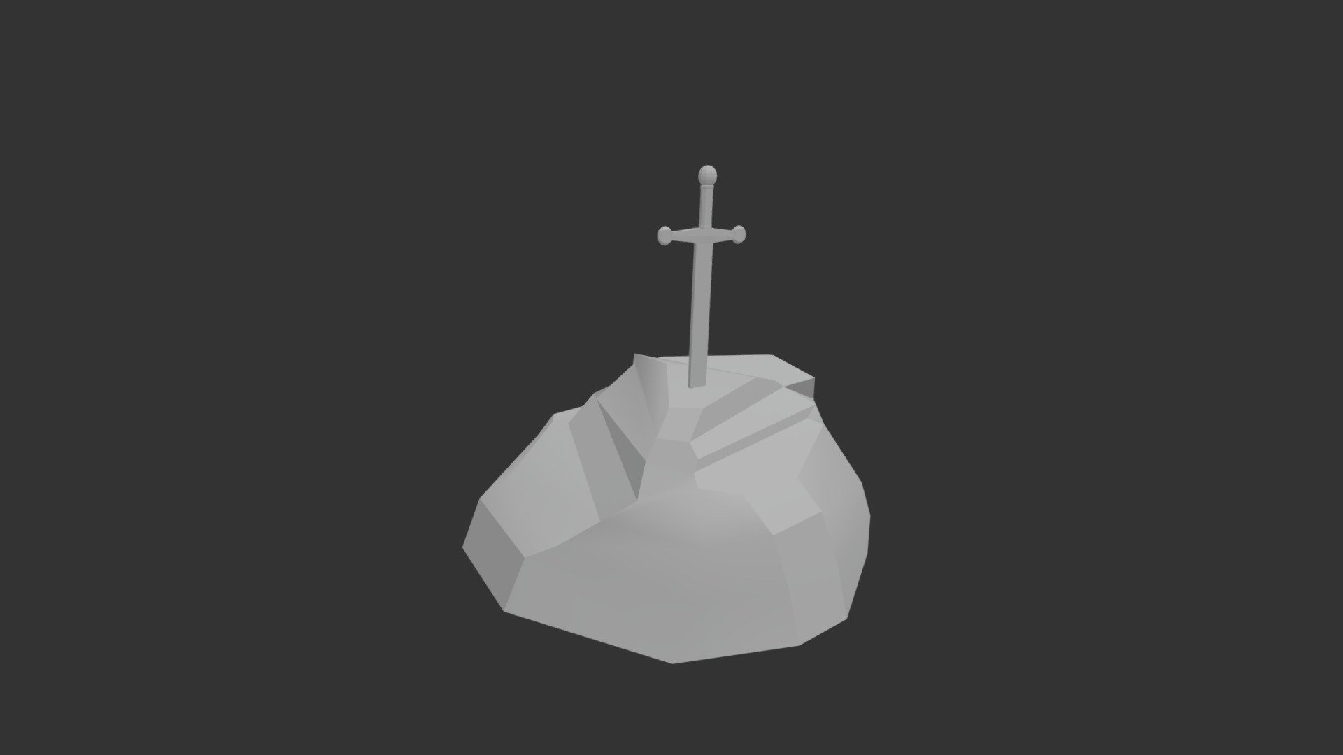 Low Poly Sword In Stone - Download Free 3D model by Johannes R ...