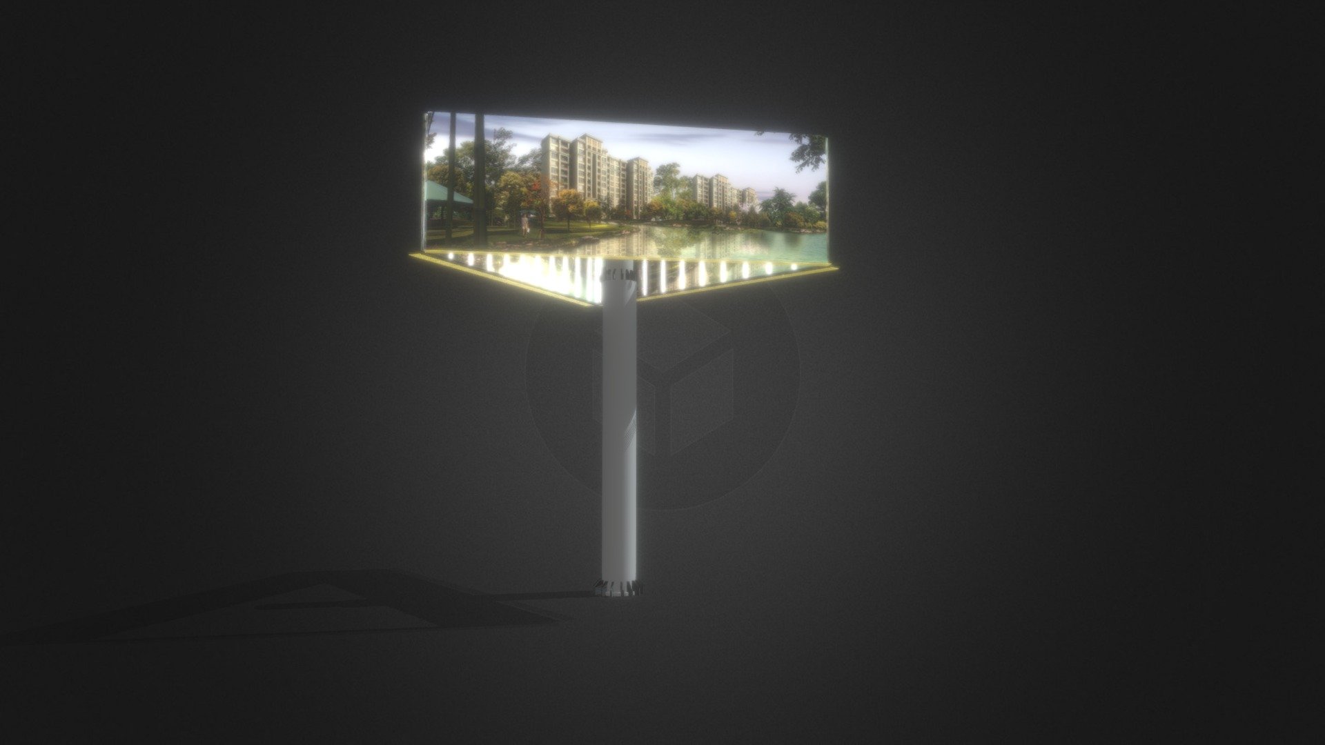 Advertising-board - 3D model by llllline [a0c29f5] - Sketchfab