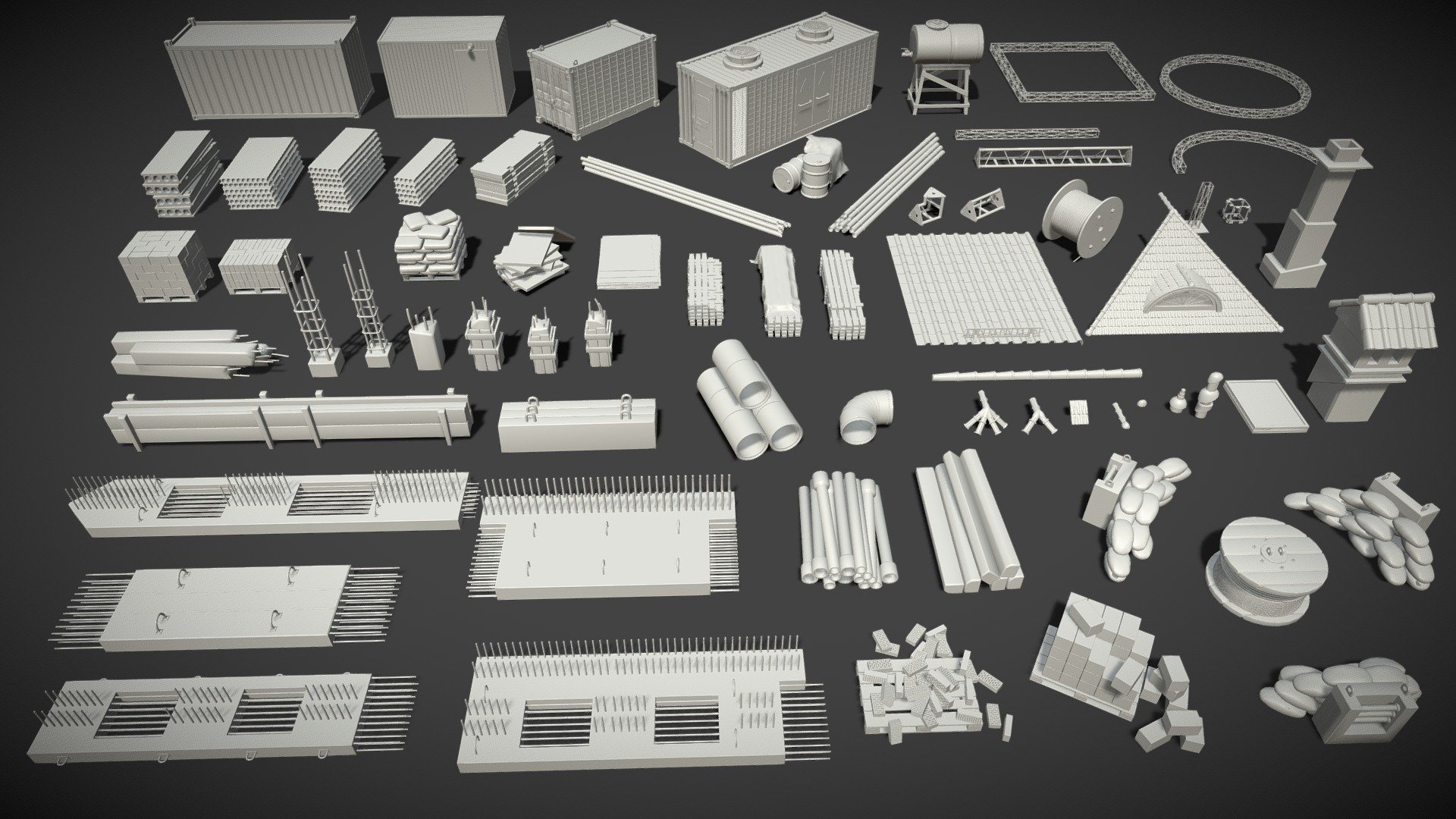 Construction Pack - 66 pieces - 3D model by 3d.armzep [a0c4ce7] - Sketchfab