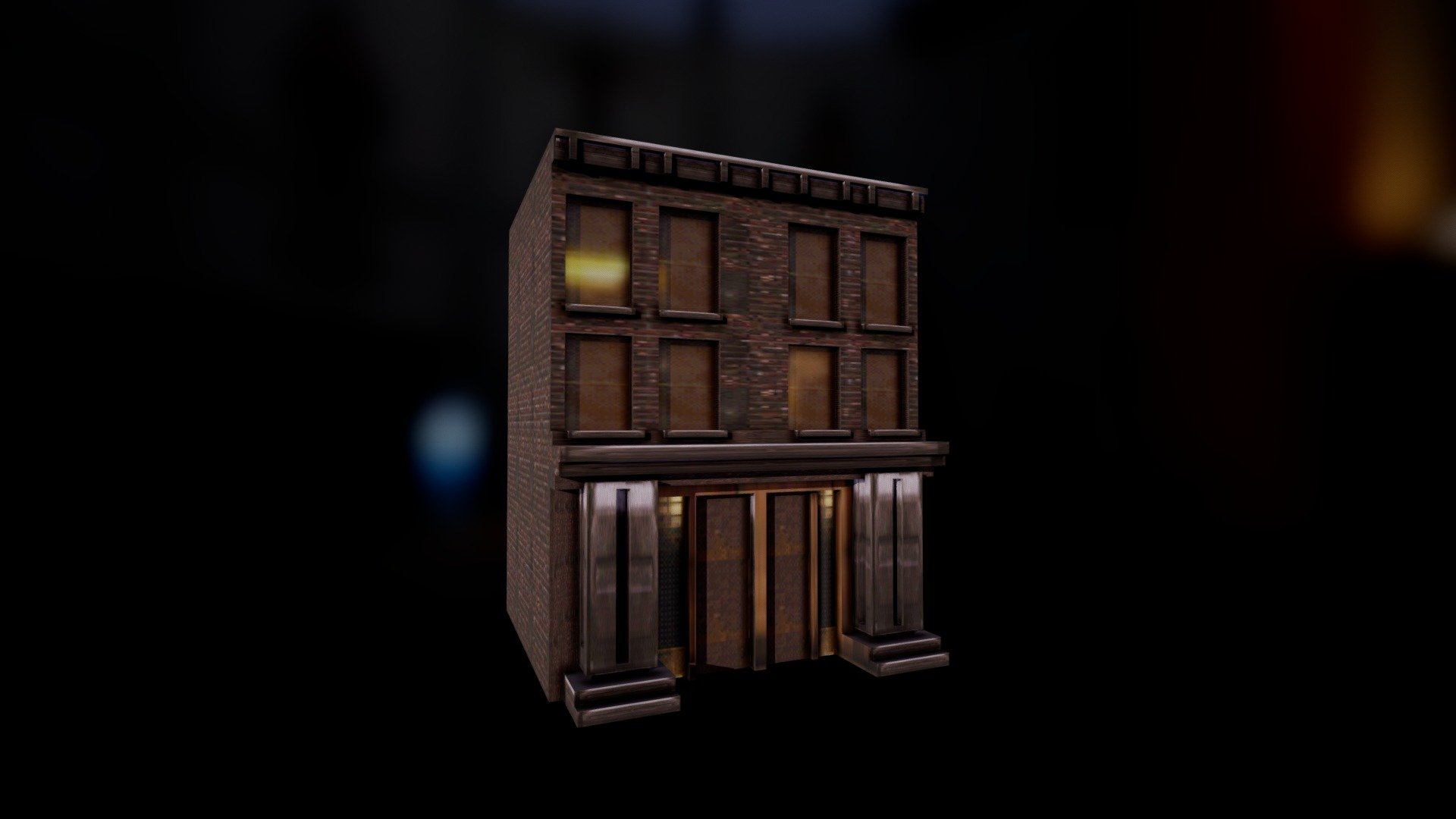 Low Poly Brick Building - Download Free 3D model by tl0615 [a0cc89d ...