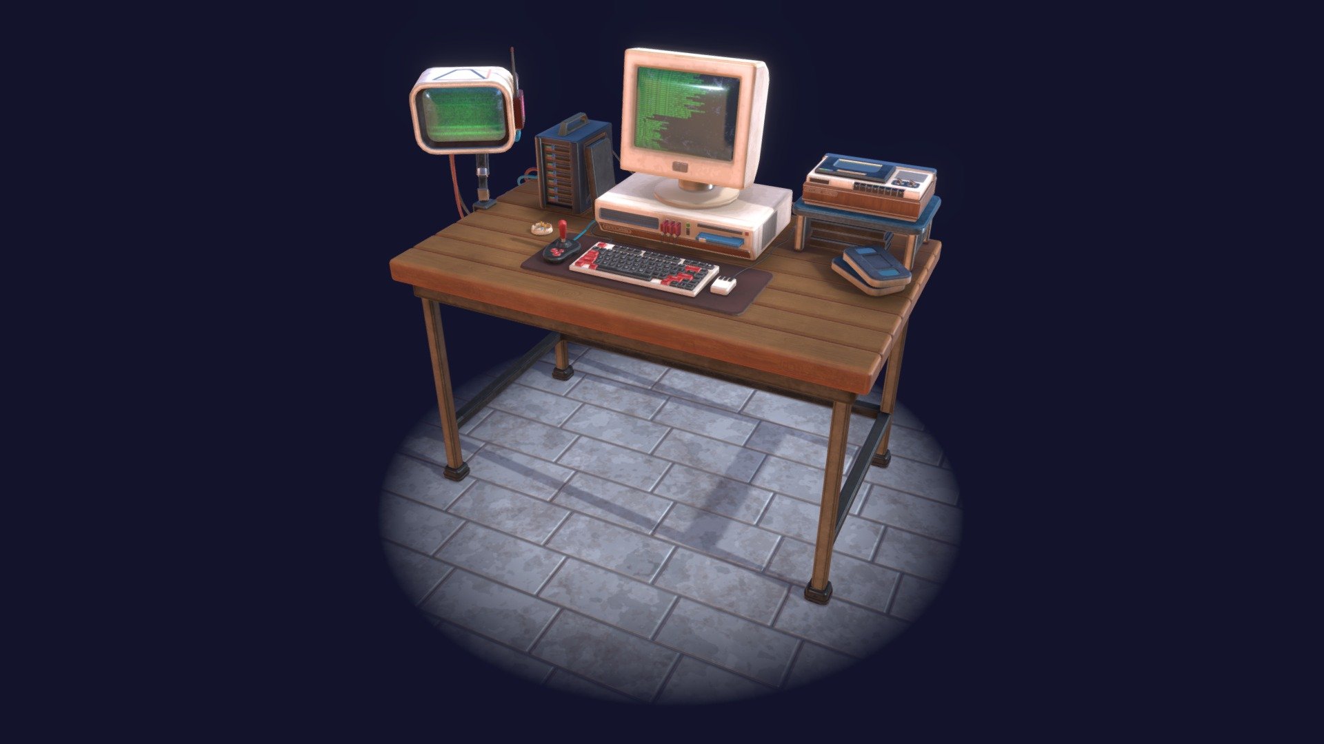 Hacker Room - Stylized - Download Free 3D model by Babevid [a0cfe6e ...