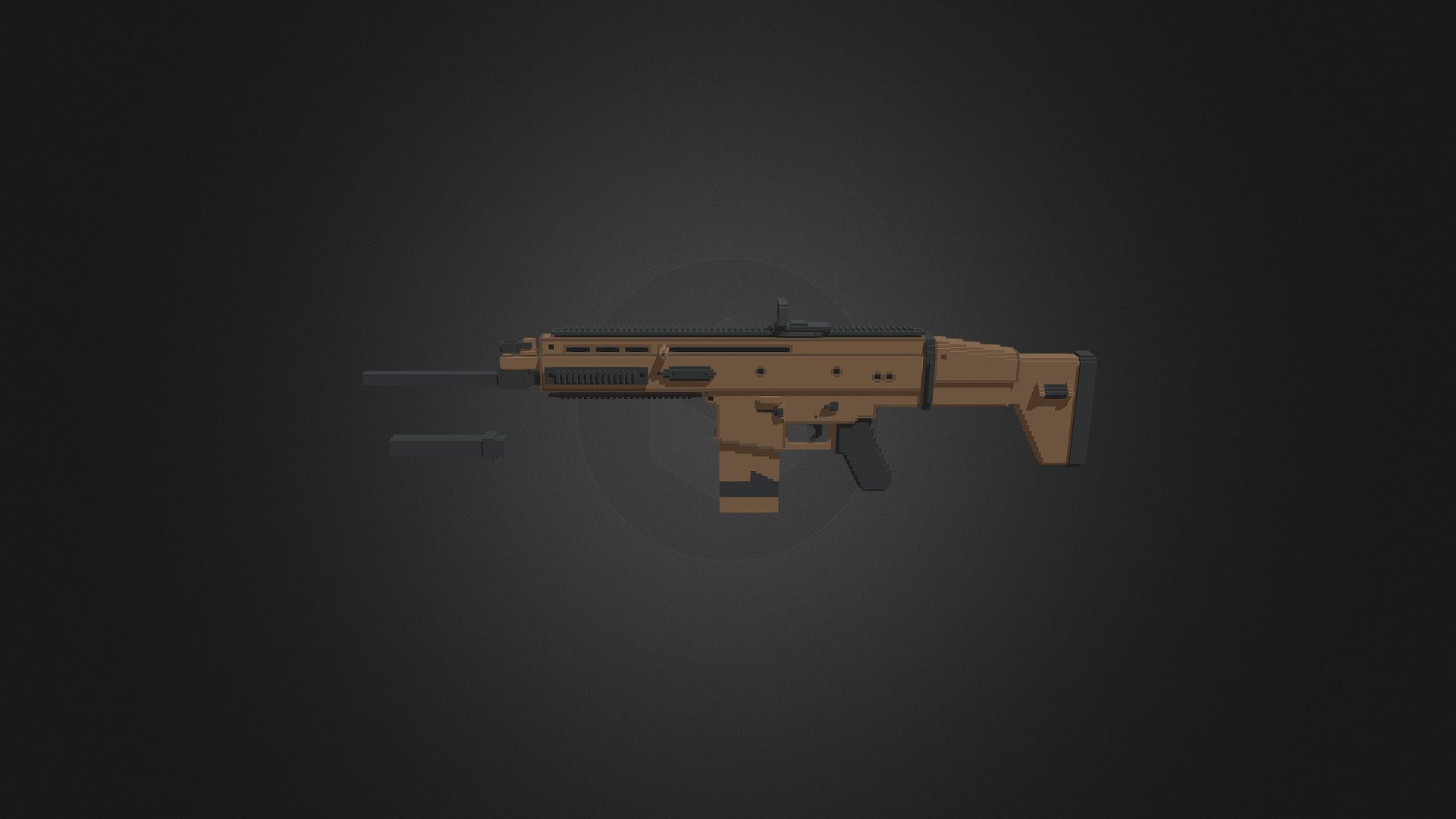 FN-Scar - 3D model by Lord Blackwood (@warfacevoxel) [a0d1a92] - Sketchfab