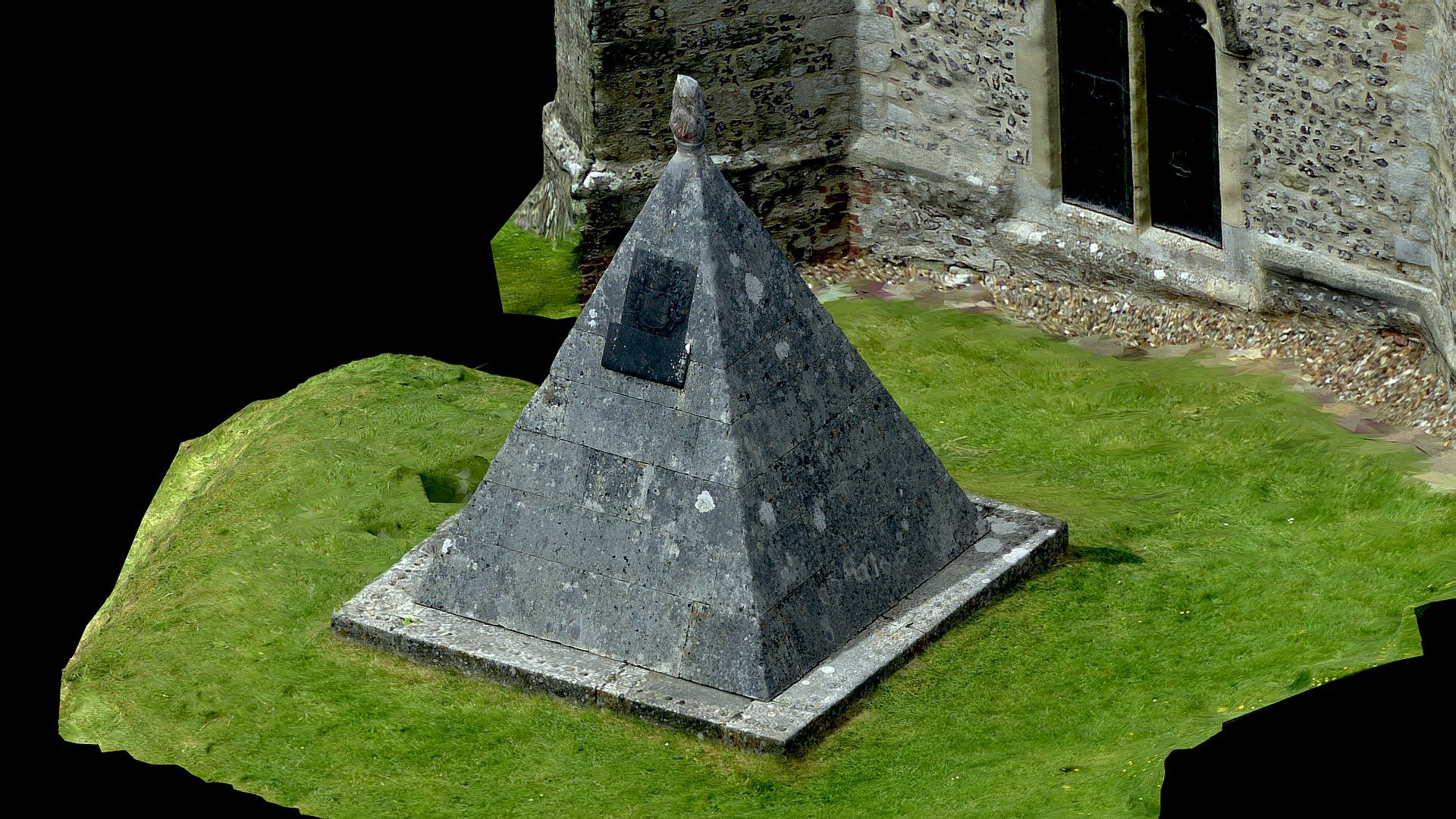 Dr Francis Douce pyramid tomb, Nether Wallop - 3D model by Kenneth ...