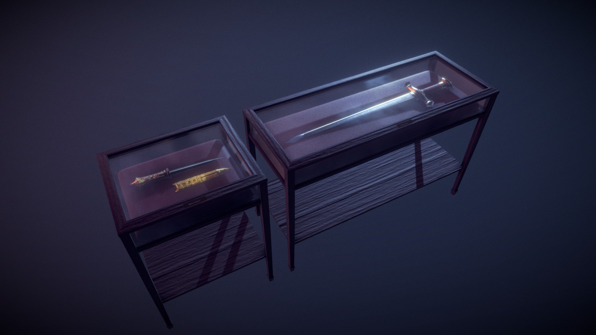 Lowpoly showcase tables - Download Free 3D model by n-malmberg [a0d2c71 ...