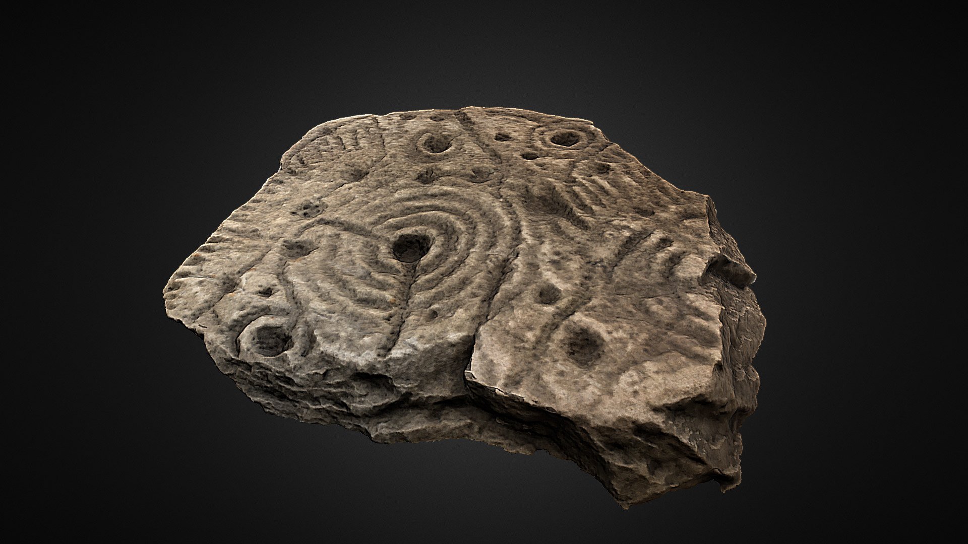 Meffan Museum Baldardo Cupmarked Stone - Download Free 3D model by ...