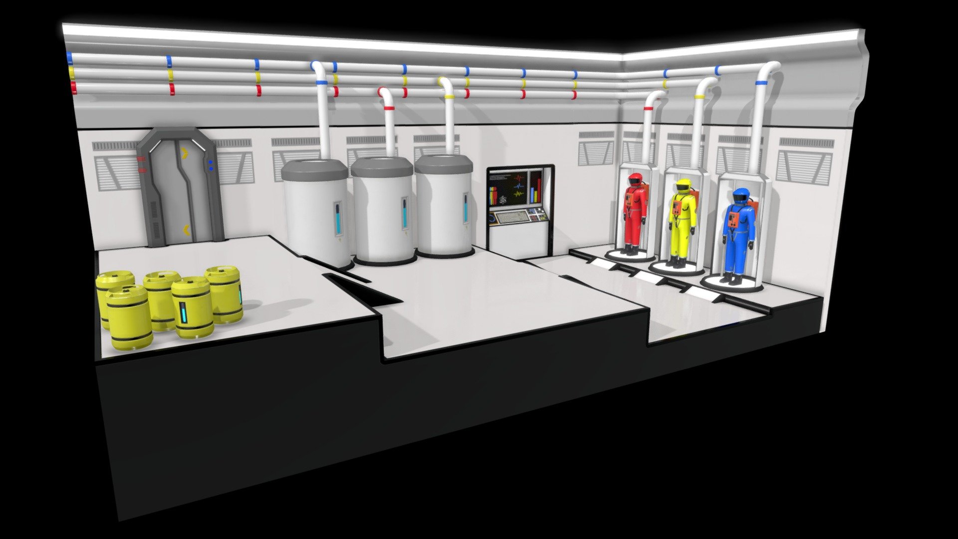 Sci-Fi Room - 3D model by Mykhail Michael (@mykhail.michael) [a0daf97 ...