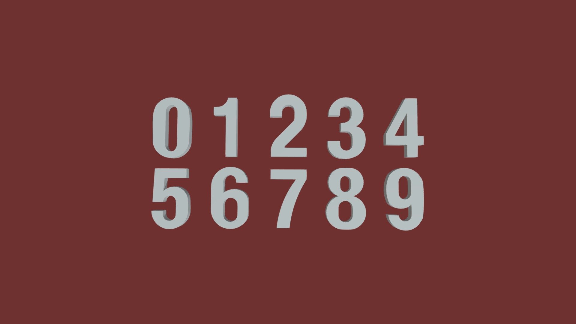 Numbers - Download Free 3D model by GimmeTheGucci [a0dd45a] - Sketchfab