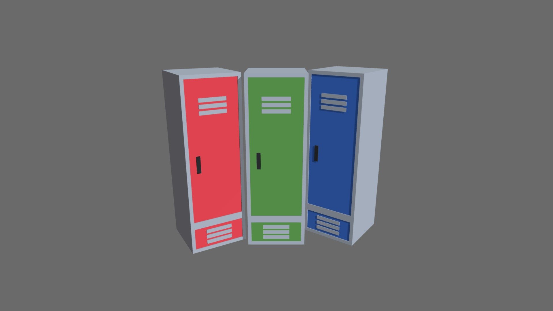 [Low Poly] Locker Room - Download Free 3D model by ThatOne3DModeller ...