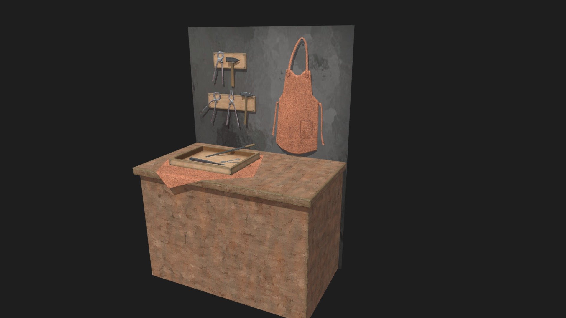 Workbench Table - Game Asset - 3D model by Deaver [a0df964] - Sketchfab
