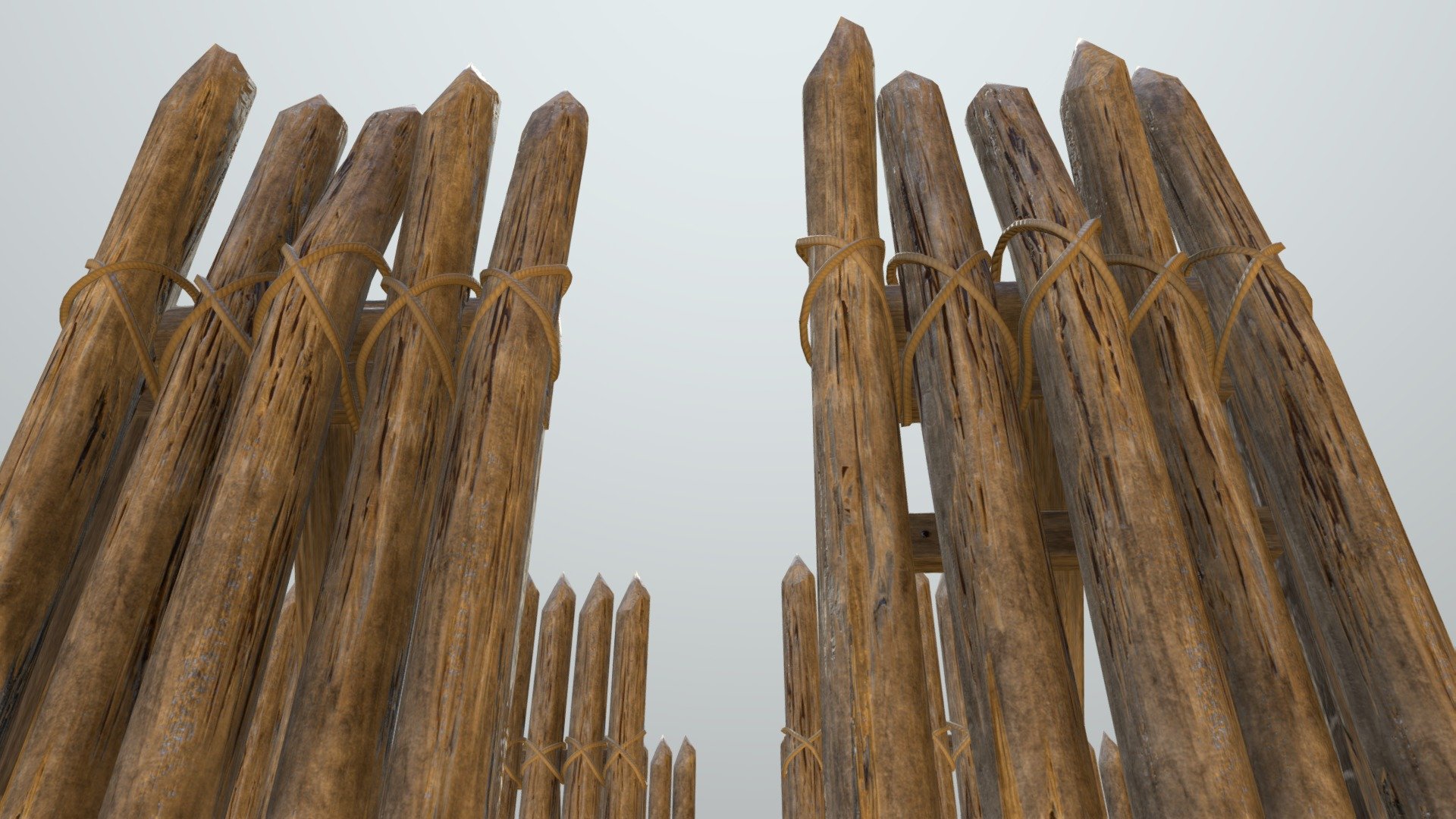 Wooden Palisade Pack V2 JFG - Buy Royalty Free 3D model by Jesus ...