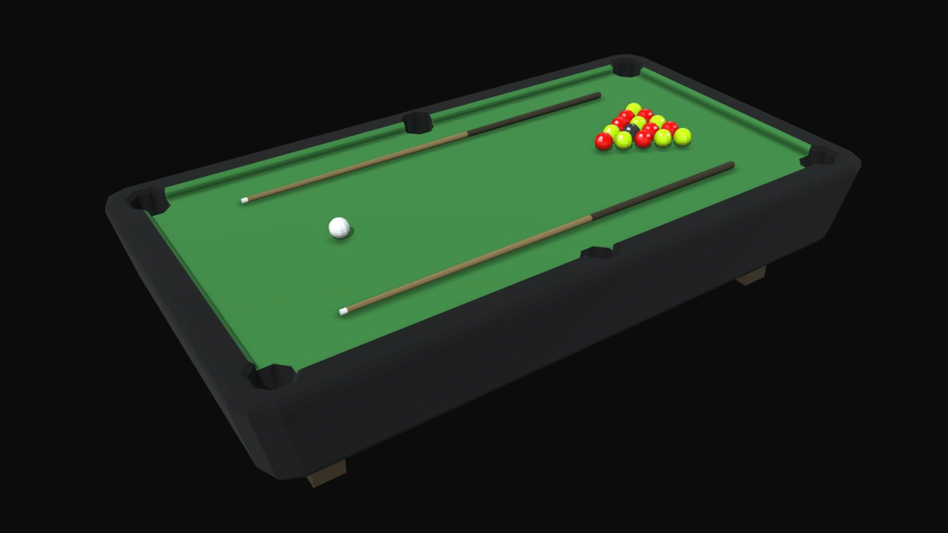 Pool Table Low Poly - Buy Royalty Free 3D model by Bundem Games ...