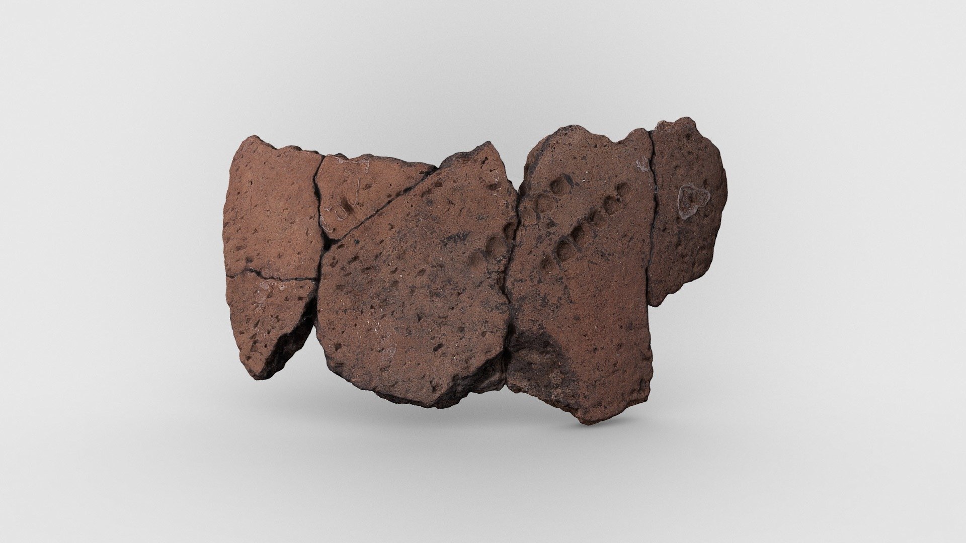 Фрагмент керамического сосуда - 3D model by DHlab [a0e39cd] - Sketchfab