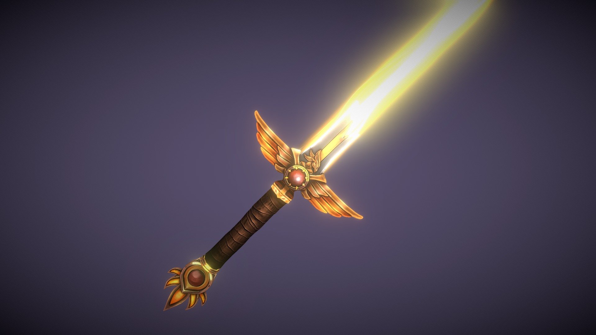 Hand Painted Stylized Sword of Shannara - Download Free 3D model by ...