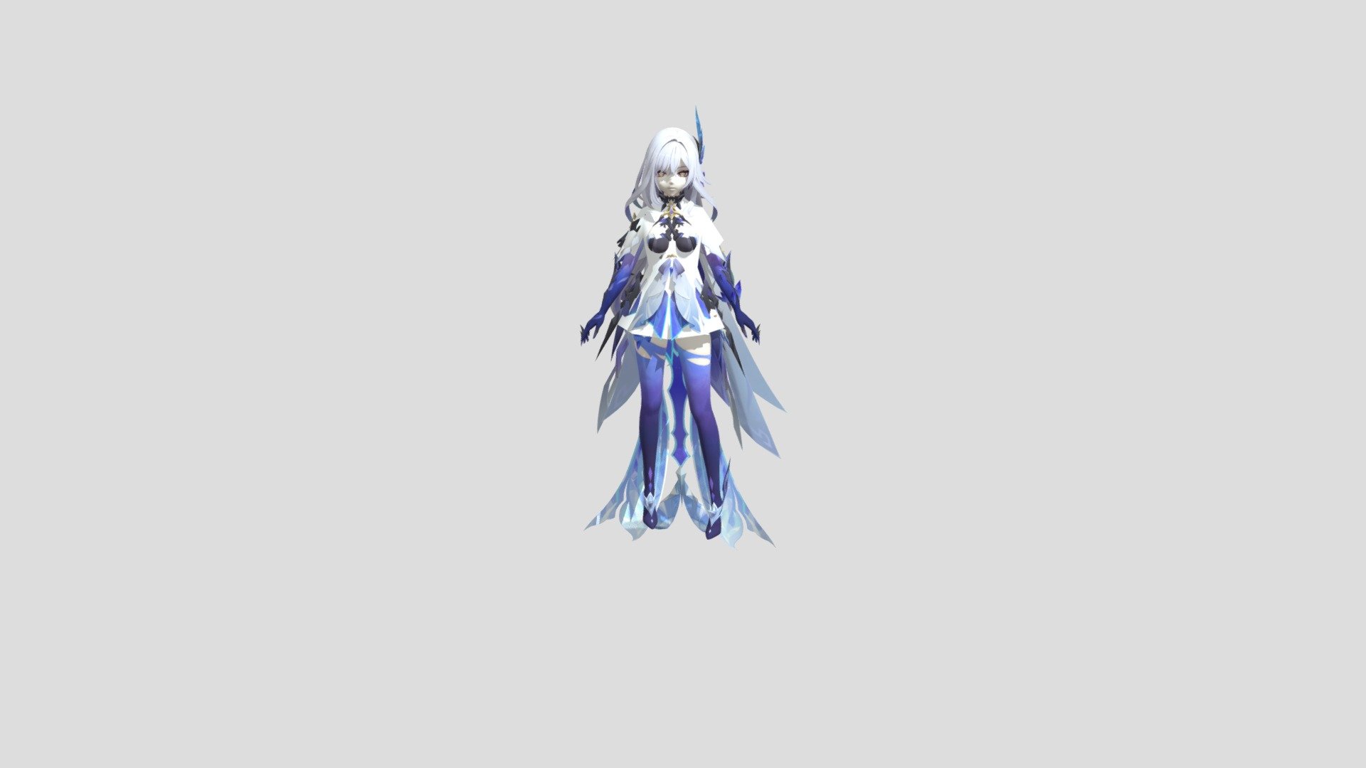 Skirk rigged (Free/New version) - Download Free 3D model by Aether36 ...