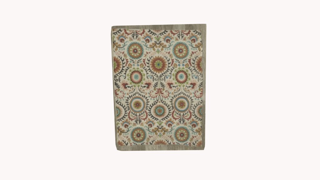 64X49 WHITE DECORATIVE RUG TEXT - 3D model by Everest Media Inc ...