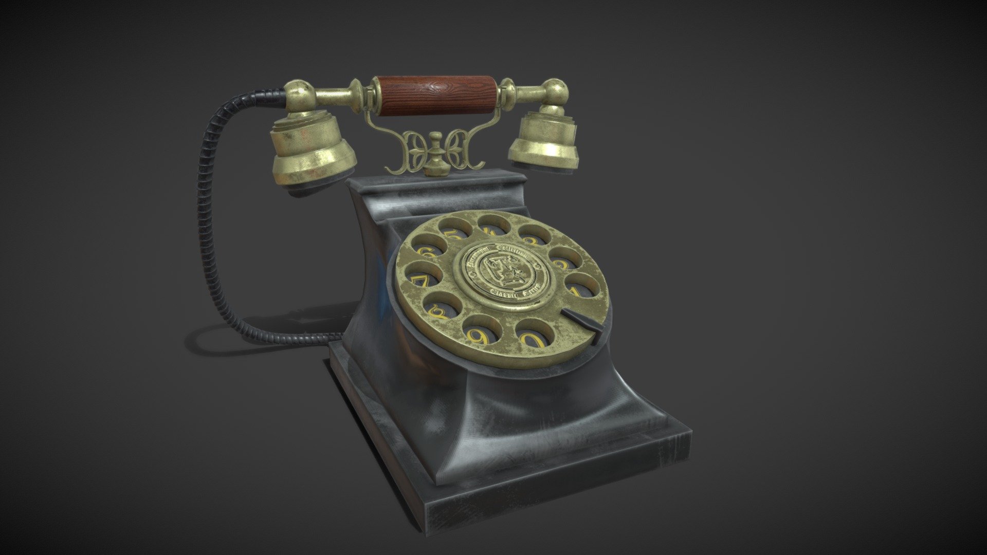 Game Ready Antique Phone - 3D model by Emir Ocal (@emirocal) [a0ea4c7 ...