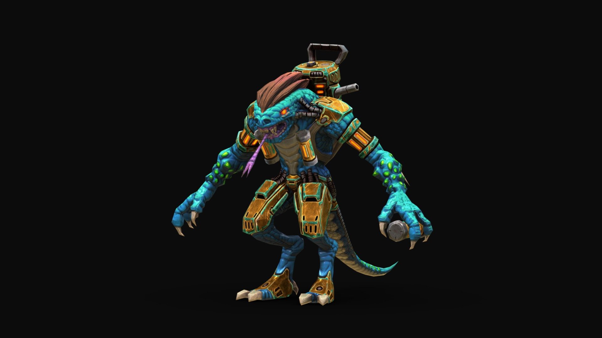 lizzard_Engineer_02 - 3D model by CC (@ccsf) [a0ee0a9] - Sketchfab