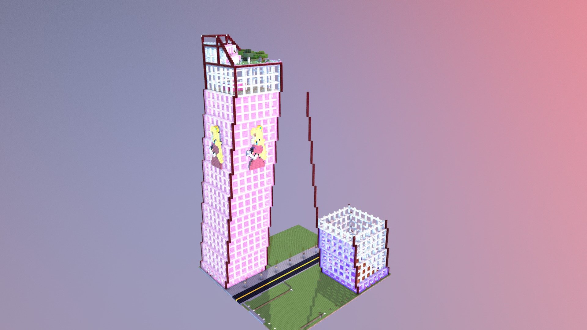 Landmark City Toadstool Tower 14th March 2018 - 3D model by ...