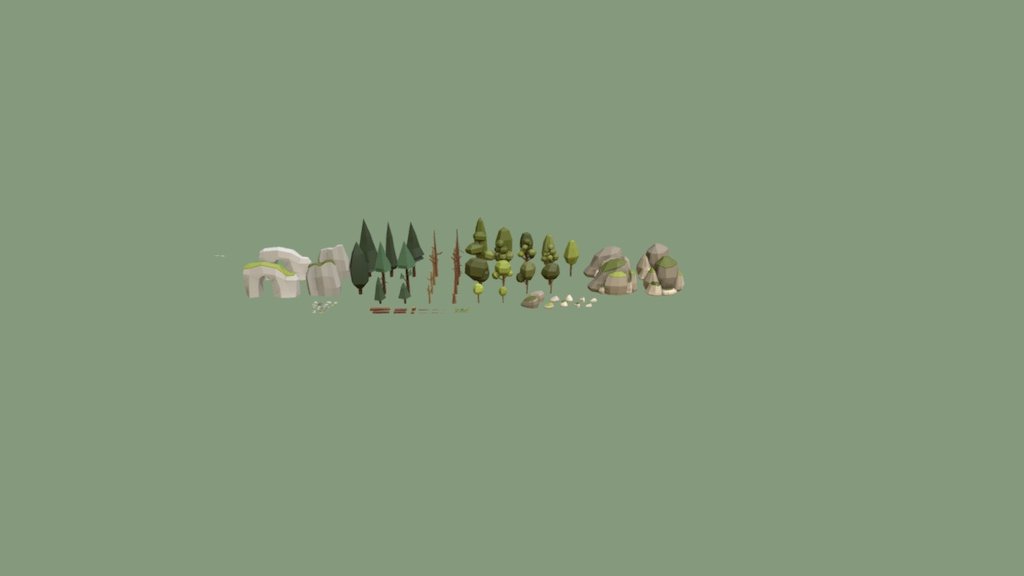 Multi season low poly nature (Summer) - 3D model by sima.elisabeta ...