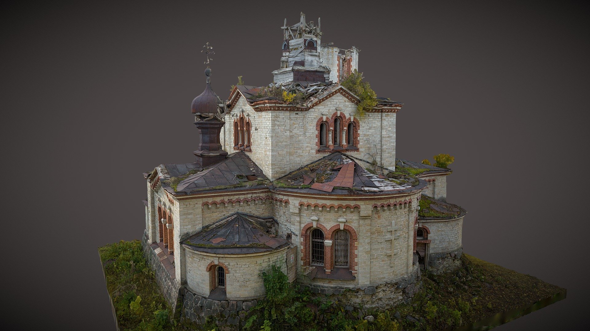 The ruins of the Juuru Orthodox Church - Buy Royalty Free 3D model by ...