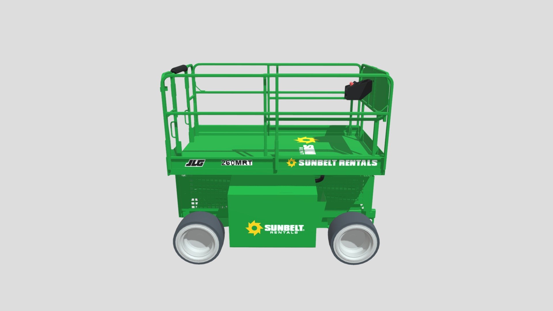 Sunbelt Rentals Diesel Scissor Lift 260MRT - 3D model by bimstore ...