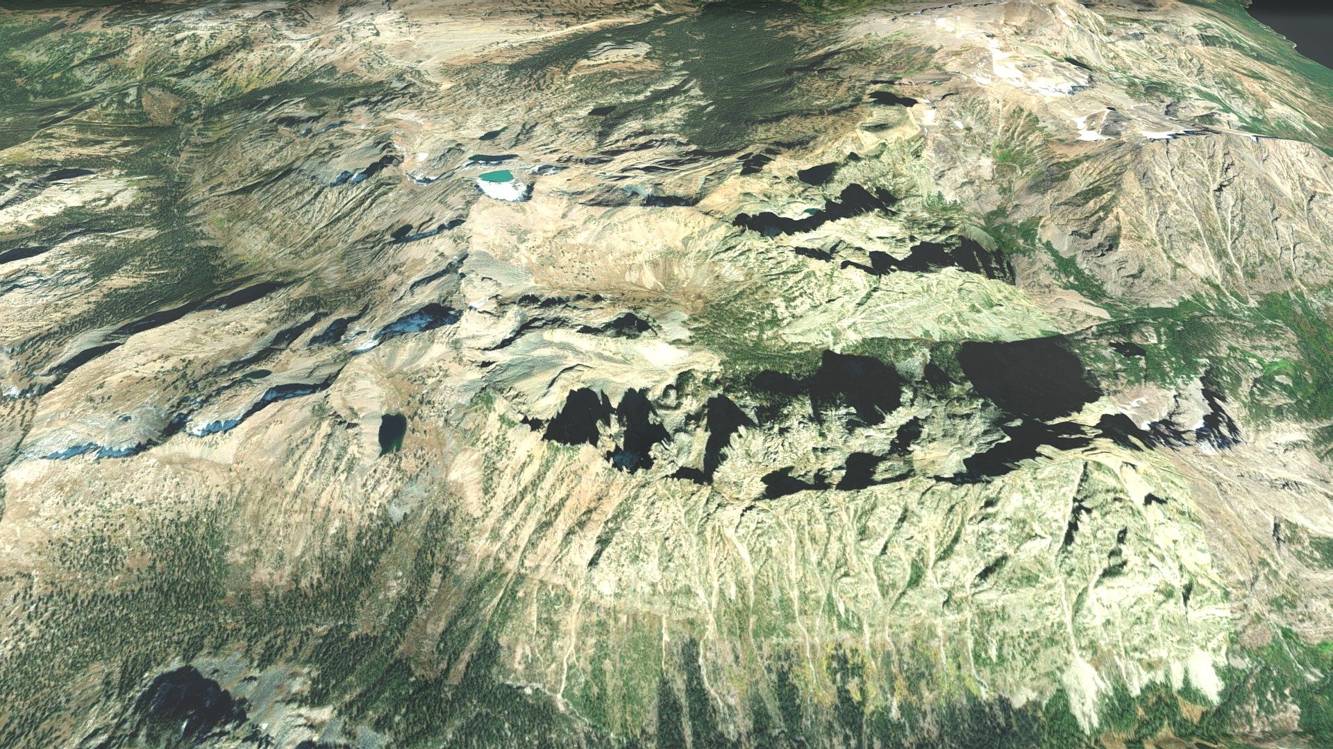 Yellowstone Grand Teton - Terrain Map - Buy Royalty Free 3D model by ...
