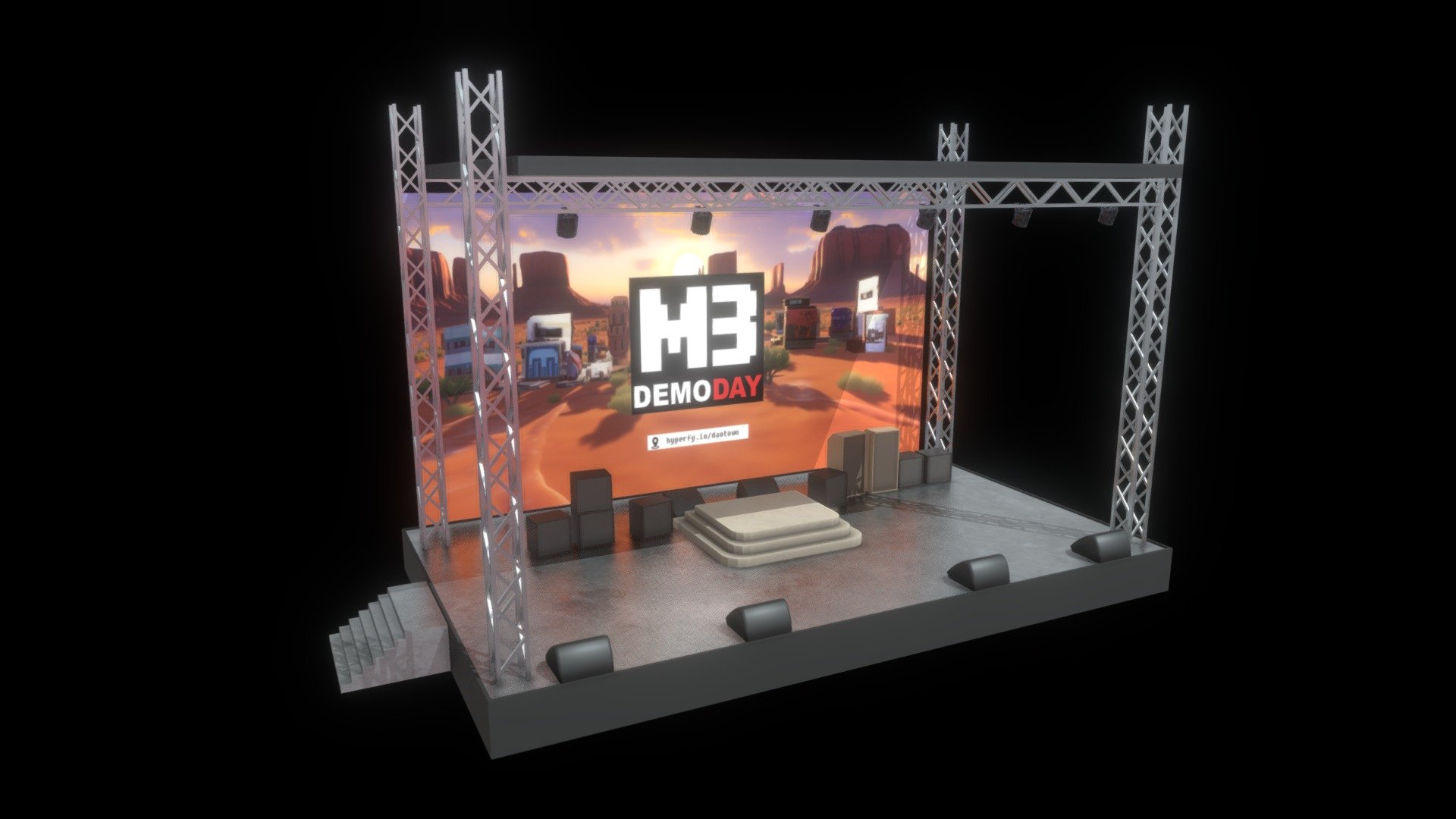 M3 Demo Day Stage - Download Free 3D model by m3org [a0f1f71] - Sketchfab