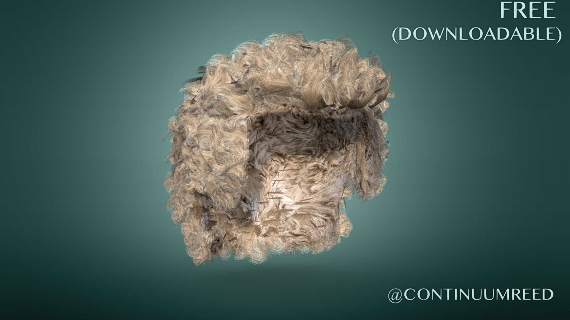 Curly Hair 2 (Angel) - Character Hair (Free) - Download Free 3D model ...