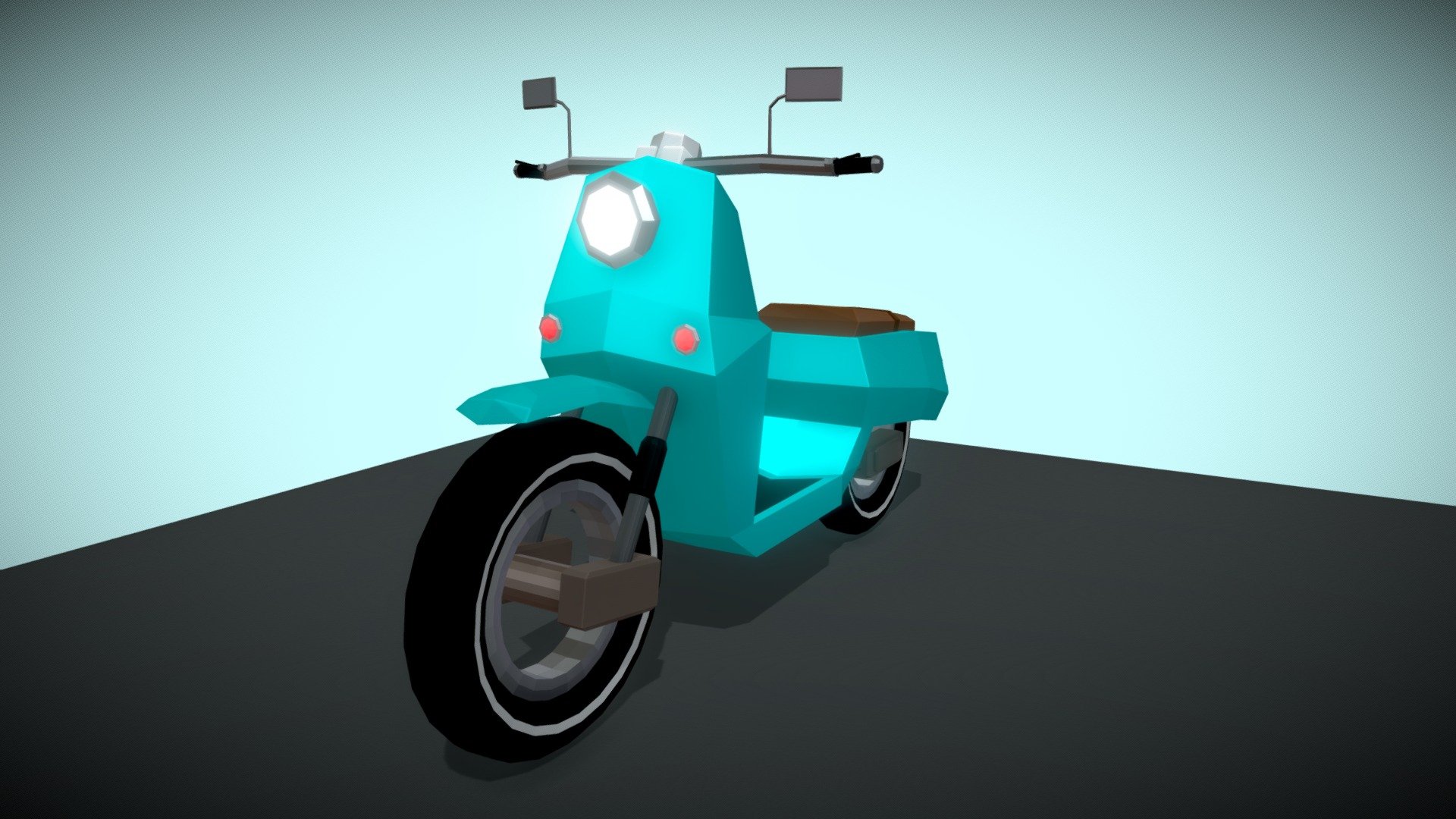 Low poly Vespa Scooter - Download Free 3D model by rustbucket [a0f4187 ...