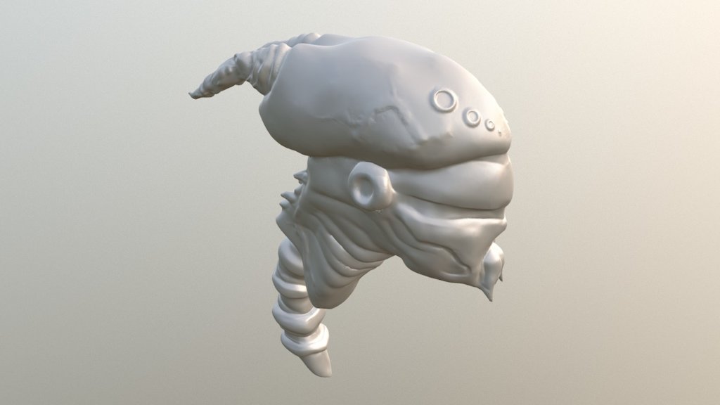 Trabalho 1 - Modelagem Alien - 3D model by Bernardo.Araujo [a0f4195 ...