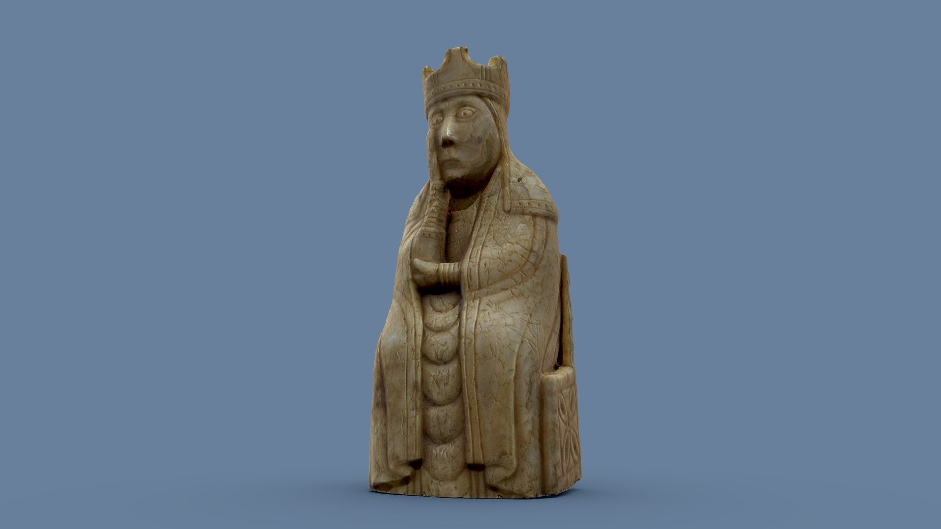 Queen From The Lewis Chess Pieces - Optimised - Download Free 3D model ...