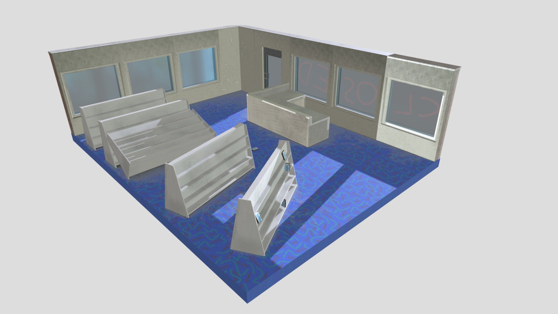 Video Store Diorama - 3D model by navebackwards [a0f7a7a] - Sketchfab