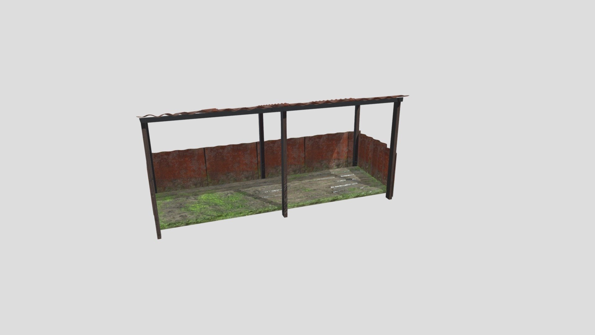 Metal sheet shed - 3D model by TomatoRuler [a0f96cf] - Sketchfab