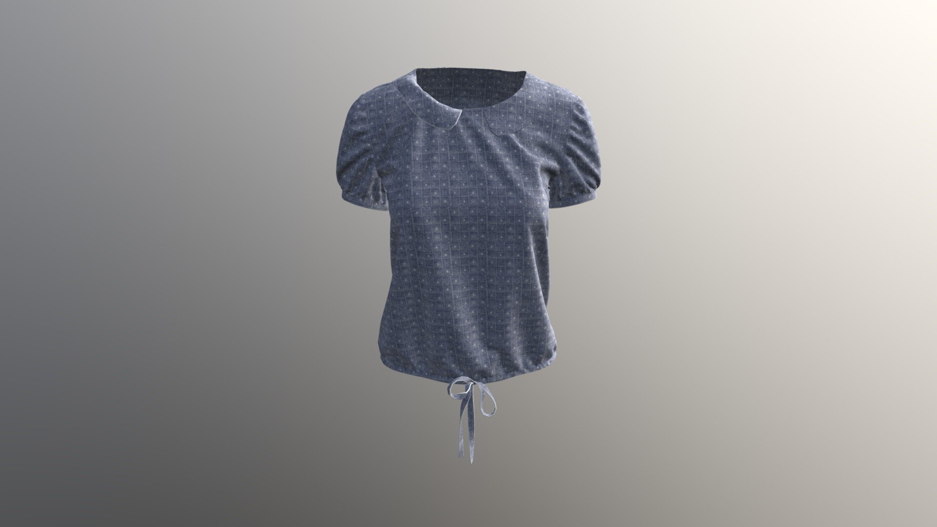 Blue upper outer garment for girls - Buy Royalty Free 3D model by ...