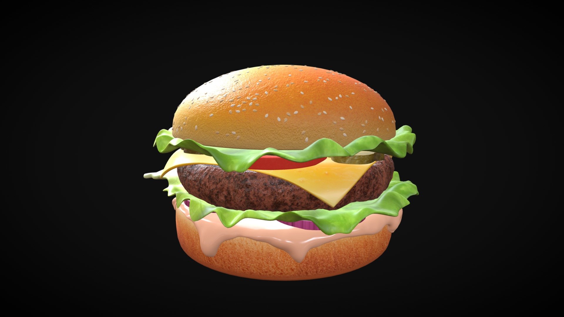 Burger - 3D model by cyndyk_ids [a0fb346] - Sketchfab