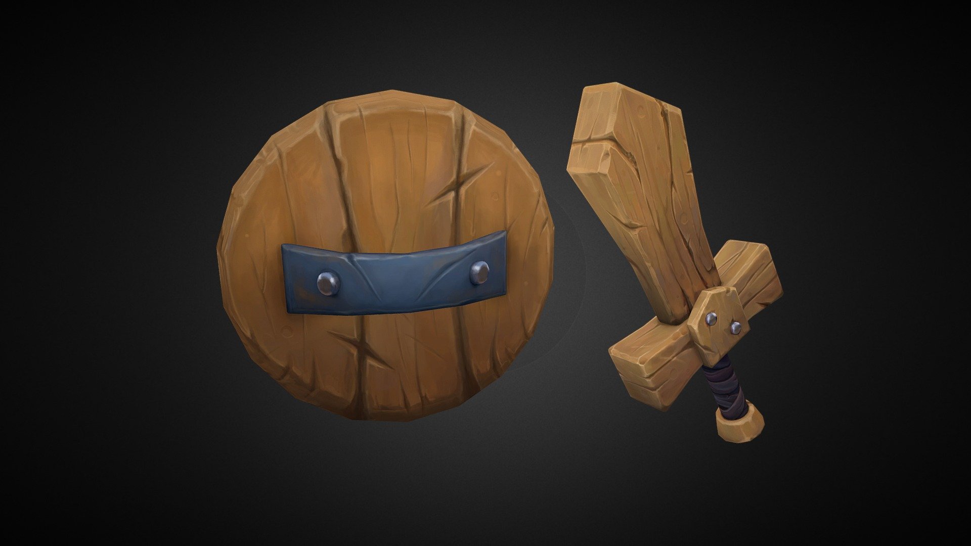 Sword and Shield - Buy Royalty Free 3D model by anastasia_samarska ...
