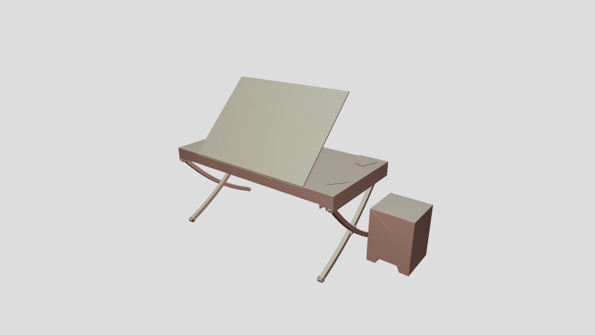 X-table - 3D model by NyutaDrew [a0fd6d6] - Sketchfab