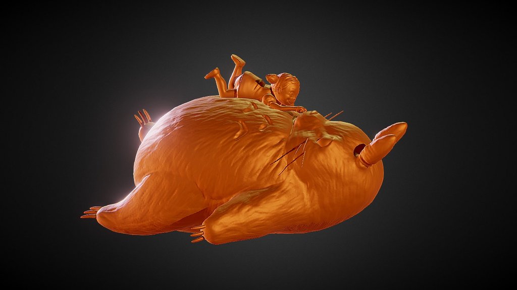 Forest Spirit Totoro (Day 23 SculptJanuary 2016) - Download Free 3D ...